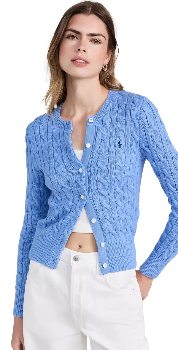 Polo Ralph Lauren Pima Cotton Cardigan - New Litchfield Blue